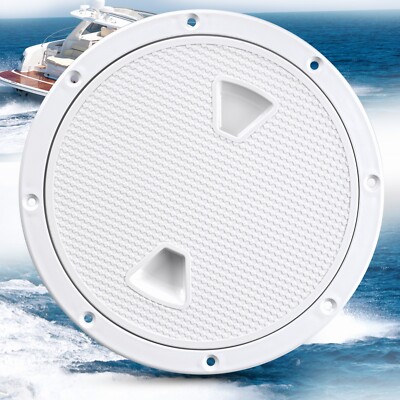 8 inch ABS White Round Boat Marine Out Deck Plate Inspection Access ...