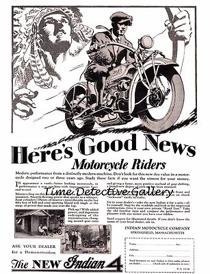 Vintage Indian Motorcycle Ad (8) - Vintage Advertising Art Print | eBay