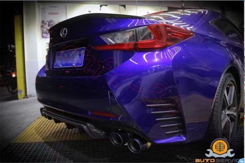 Dry Carbon Rear Diffuser Bumper Lip Spoiler For Lexus RC F-Sport RC300 ...