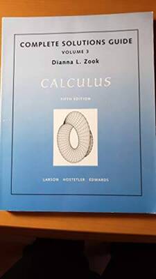 Complete Solutions Guide Volume 1 Calculus (v 1) - Paperback - GOOD | eBay