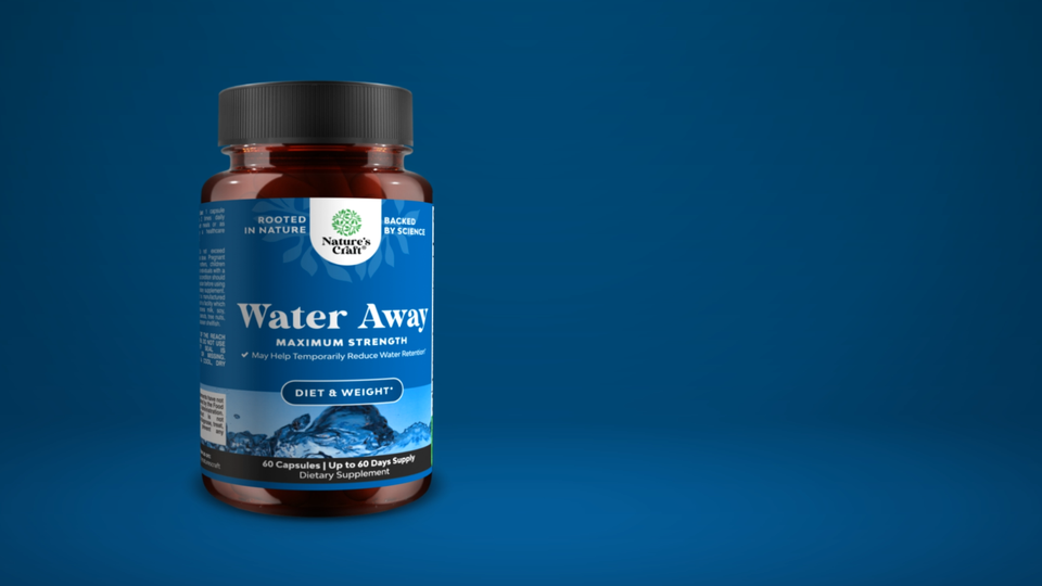 Water Away Pills Maximum Strength - Herbal Diuretic Pills for Water ...
