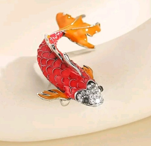 koi fish brooch pin Goldfish Fashion jewelry FAST FREE SHIP 2.6 Inch | eBay