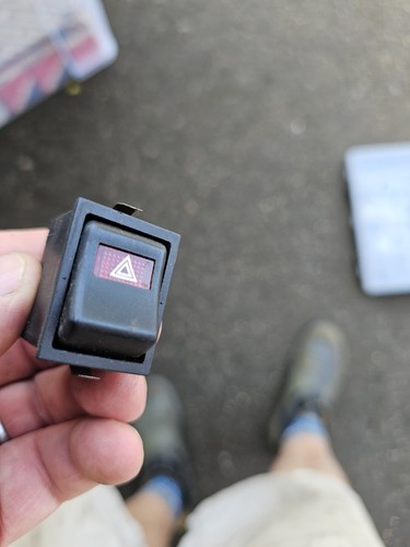 Original Classic Mini Hazard warning switch 1976-1991 Rounded Edges | eBay