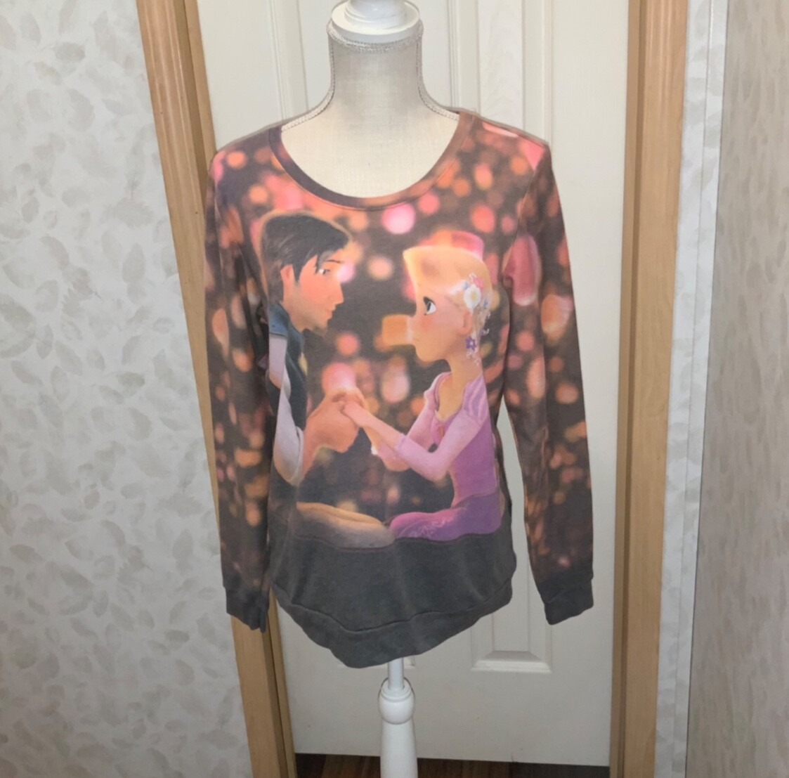 Women’s Disney Tangled Rapunzel And Flynn Sweatshirt … - Gem