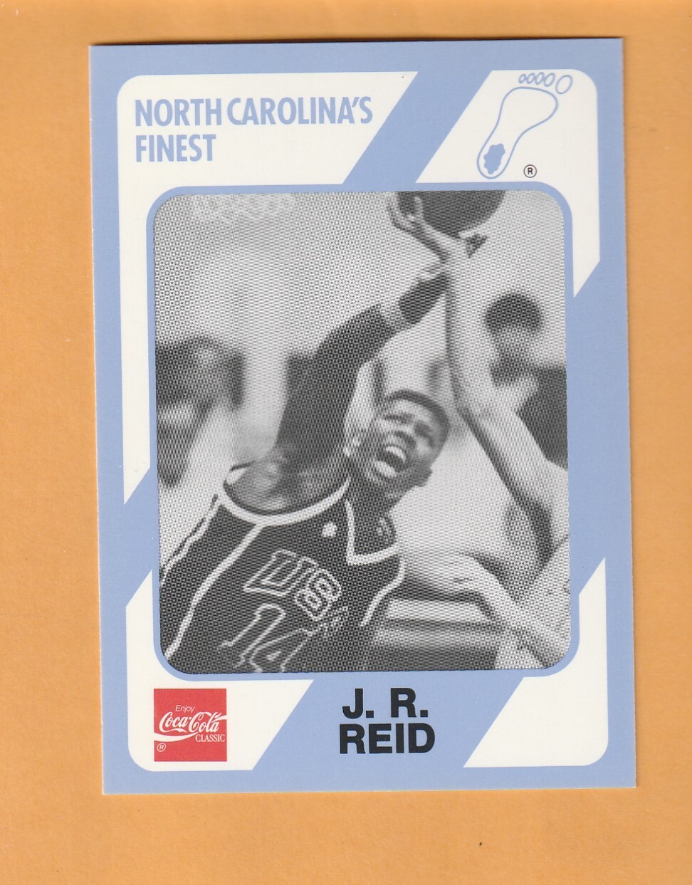 J.R. Reid North Carolina Tar Heels 1989 card #98 Virginia Beach VA 7T ...