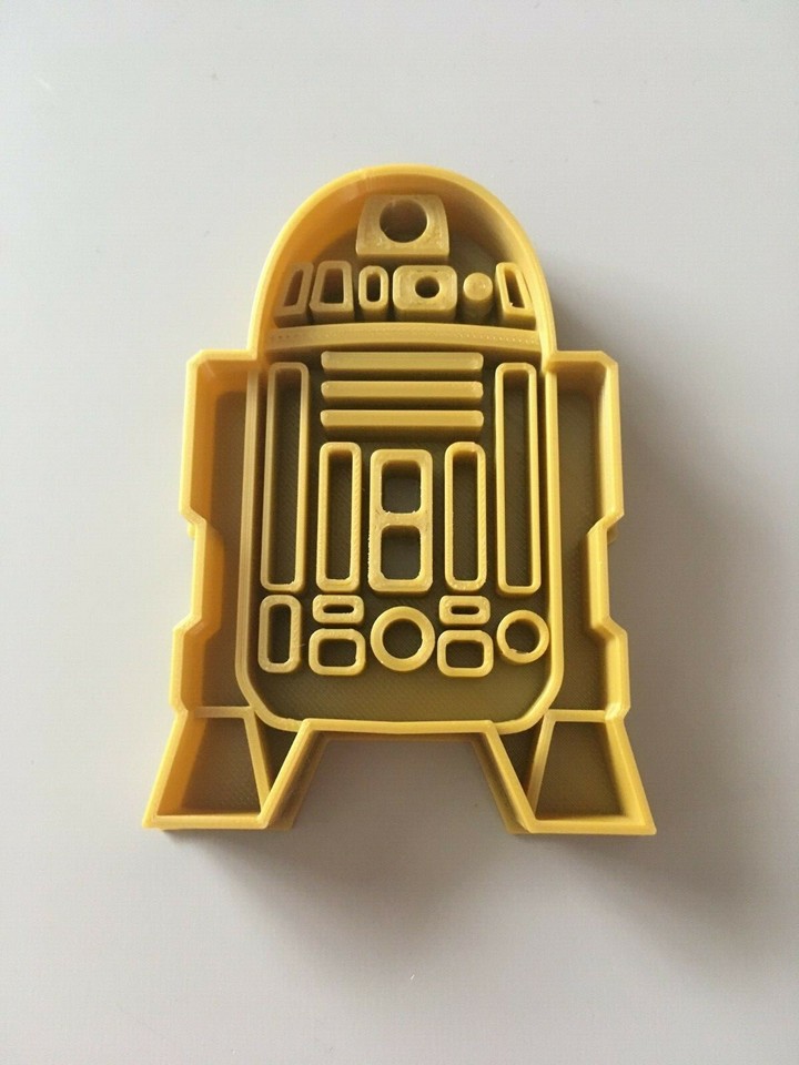 R2D2 Star Wars Droid 3D Printed Cookie Cutter Stamp Baking Biscuit ...