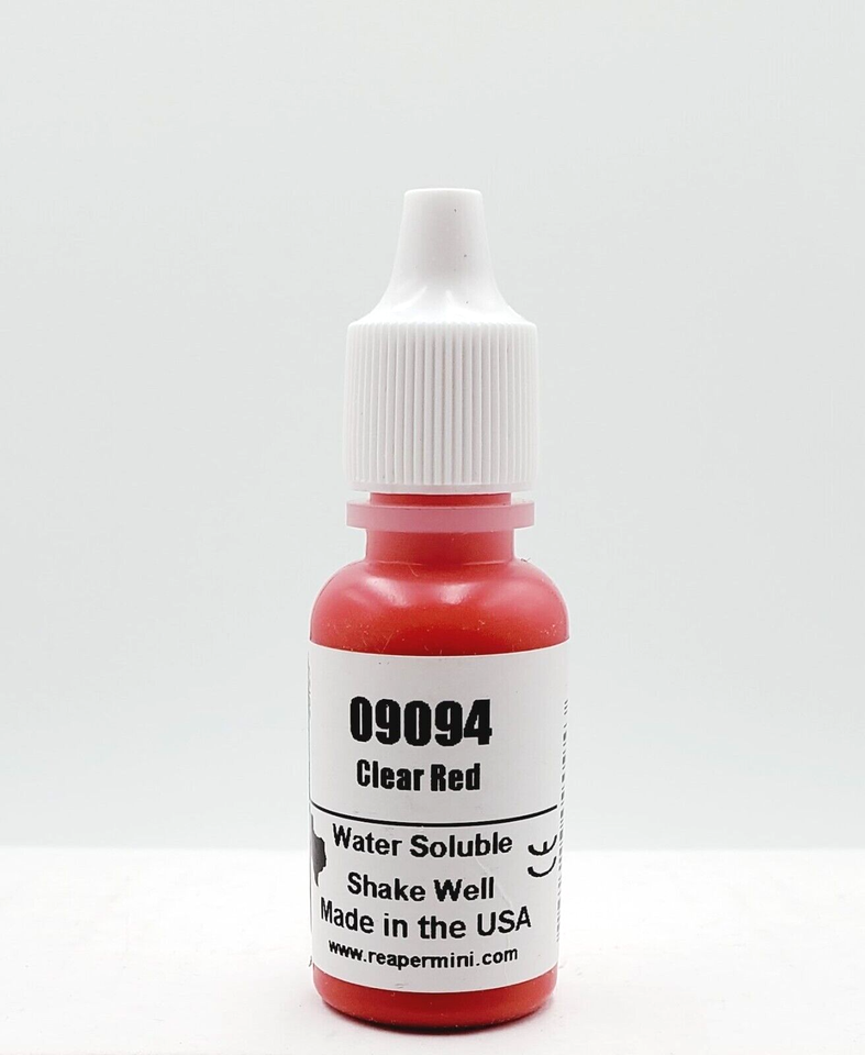 CLEAR RED Reaper Miniatures Master Series Paints REM09094 (0.5 oz ...