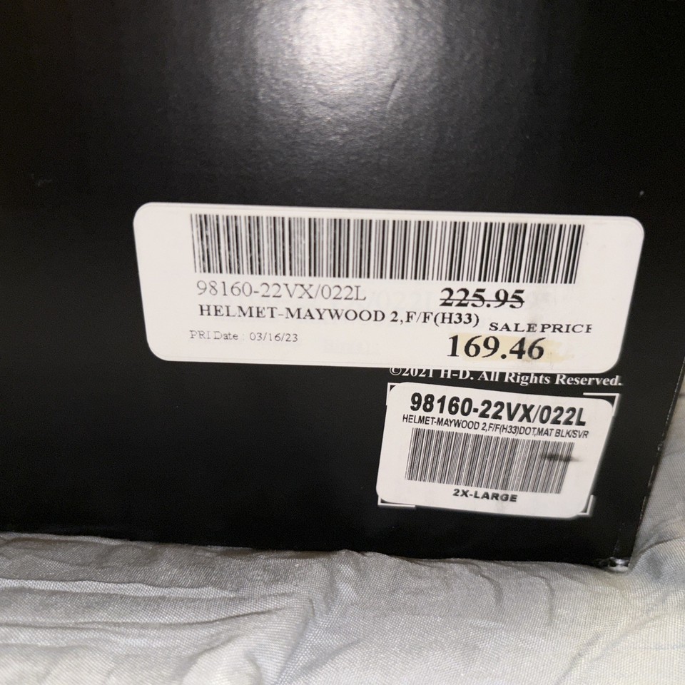 HARLEY DAVIDSON Helmet Open Face 3/4 MAYWOOD II H33 Silver 98159-22VX ...