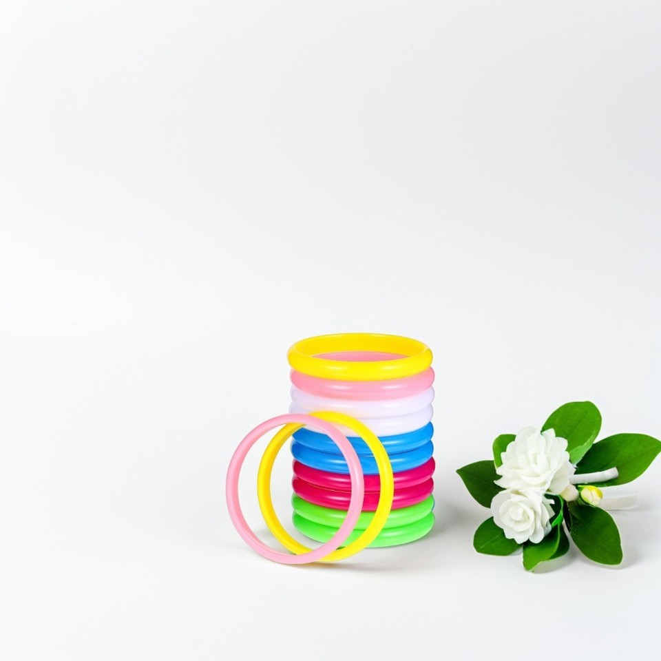 12Pcs Plastic Bangle Bracelets For Boy Girl Women Fashion Jewelry ...