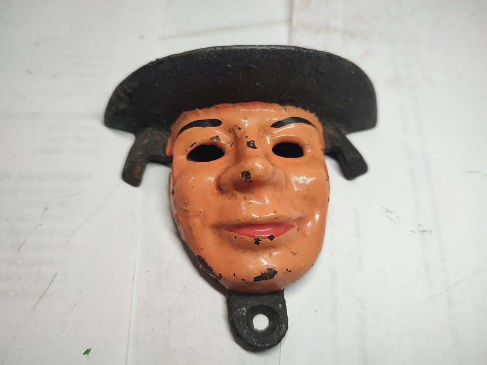 Cast Iron Face W/ Hat | eBay
