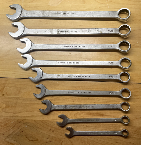Cornwell Standard (SAE) Wrench Set (9) Pieces | eBay