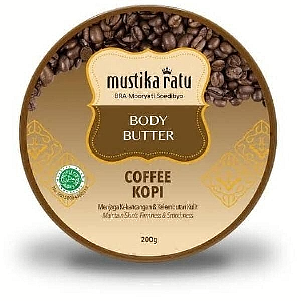 Mustika Ratu Coffee Body Butter 200gr - Maintain Skin Firmness and ...