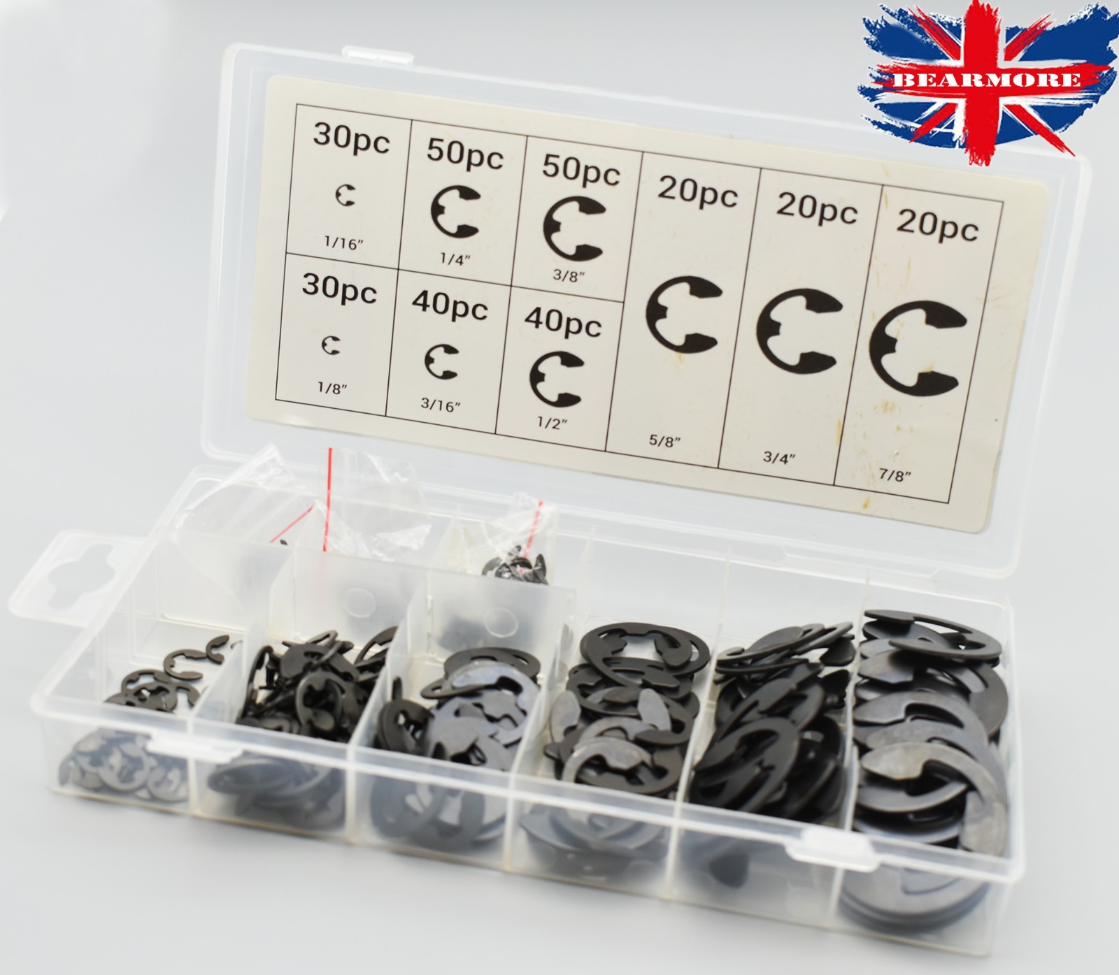 300x Shaft Cir clip locking washer E-Type Clip E-Clip locking shaft ...