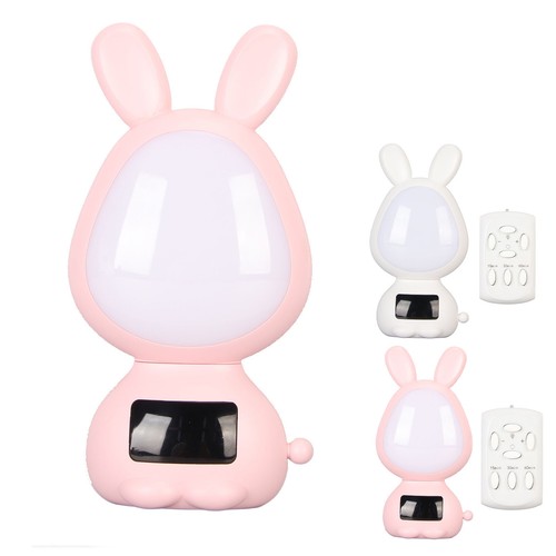 Remote Control Night Light 3 Color Adjustable Night Lamp With Clock ...