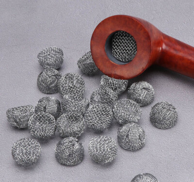 20Pcs Tobacco Smoking Pipe Metal Filter Screen Steel Mesh Rimmed Dome ...