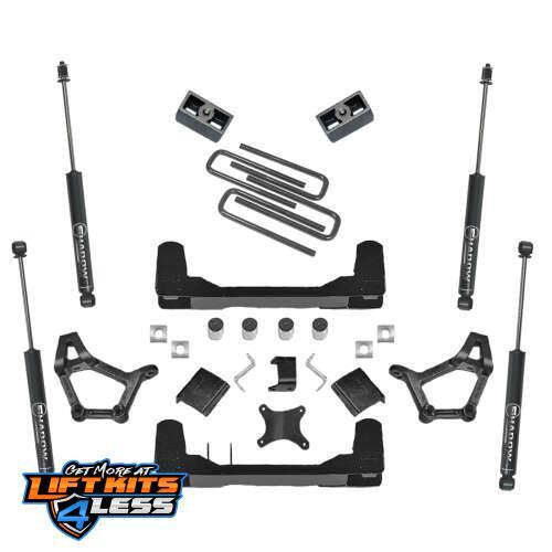 Superlift Suspension K307 4.5" Adjustable Lift Kit W/Super Lift Shocks ...