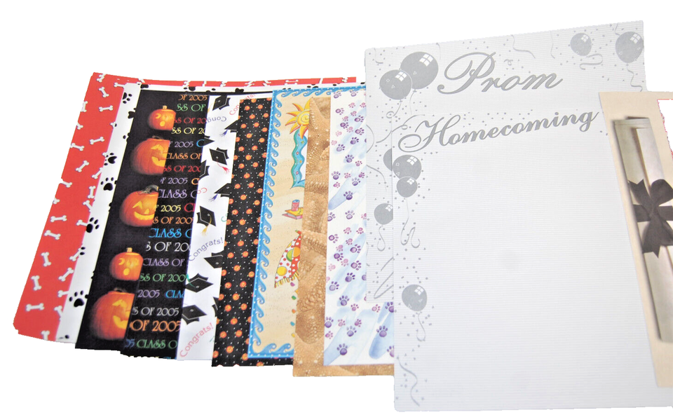 Assorted Scrapbooking Paper, Cut Outs & Stickers Vintage & New Huge Lot ...