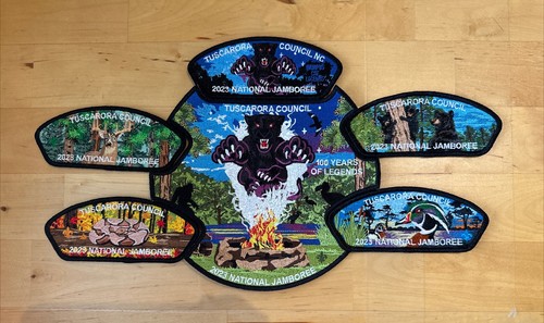 BSA TUSCARORA COUNCIL NAYAWIN RAR OA 296 2023 JAMBOREE 6-PATCH 198 MADE ...