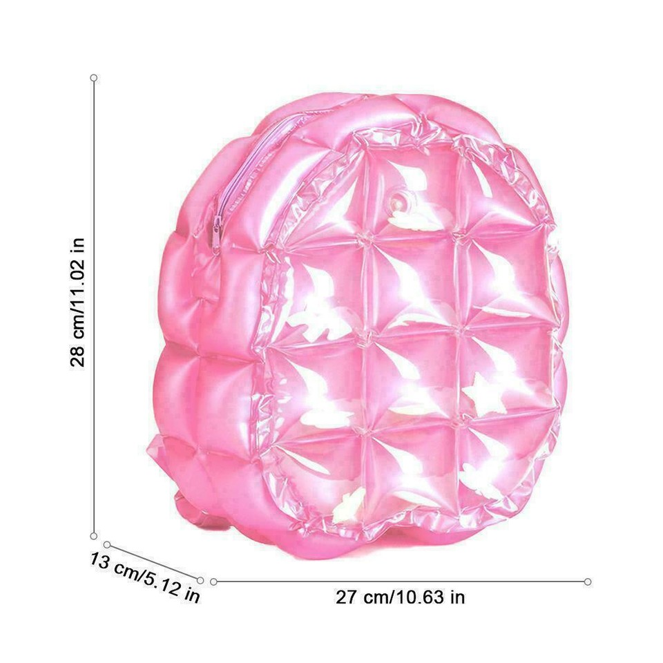 Inflatable Bubble Backpack Blow Up Retro Rave Festive Bopping Spice ...