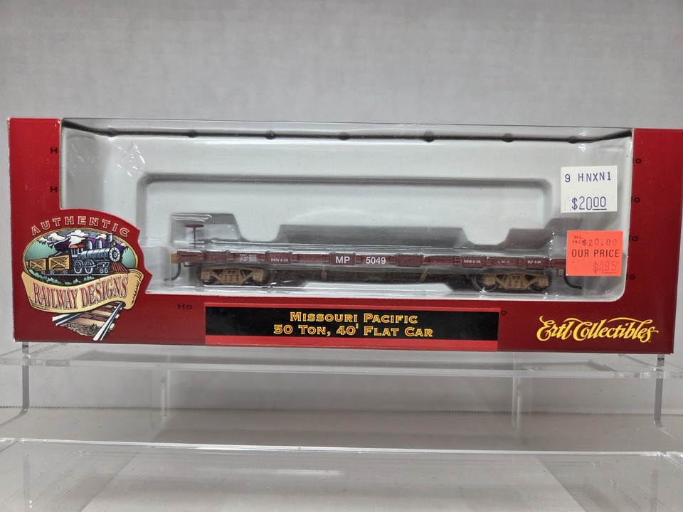 Lot 7 NEW IN BOX HO Scale Train Cars AHM IHC ERTL ATLAS Log Box Flat ...