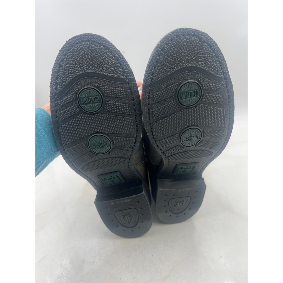 Frye Engineer Boots Mens Sz 11 Gray Distressed Leather Buckle ...