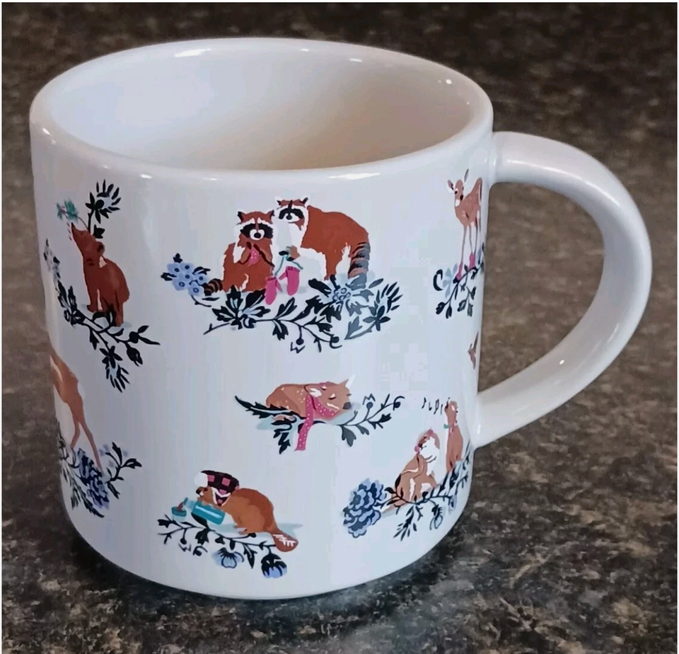 NEW Vera Bradley Merry Mischief Christmas 2 Piece Mug Set Deer Bear ...