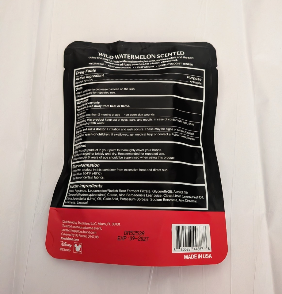 Touchland x Disney Mickey Mouse Case & Wild Watermelon Hand Sanitizer ...