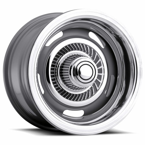 15 inch 15x8 Vision 55 RALLY STEEL Silver wheel rim 5x4.75 5x120.65 -6 ...