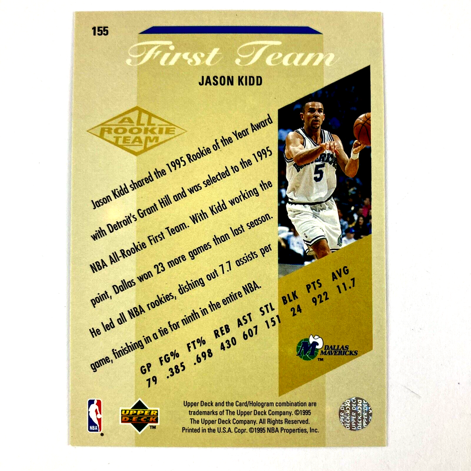 Jason Kidd 1995-96 Upper Deck Card #155 NBA Dallas Mavericks | eBay
