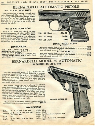 1964 Print Ad of Bernardelli VB & VT Model 60 Automatic Pistol | eBay