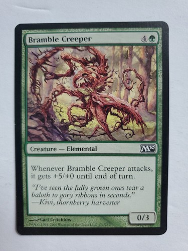 MTG Magic The Gathering Card Bramble Creeper Creature Elemental Green M10 | eBay