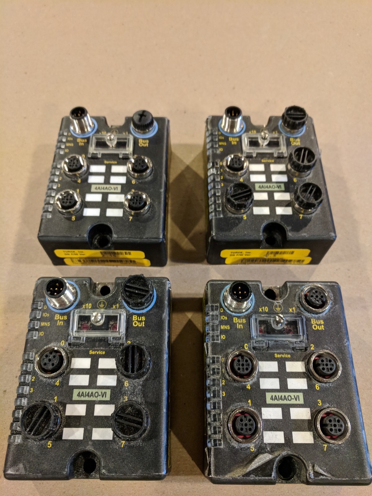Turck BLCDN-4M12S-4AI4AO-VI Compact I/O Fieldbus Station for DeviceNet ...