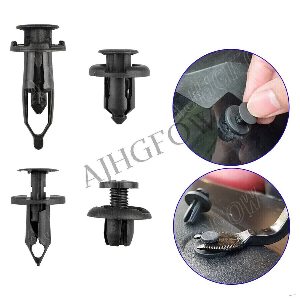 100x Engine Rivet Cover Push Type Retainer Pin Clip For Toyota Lexus | eBay