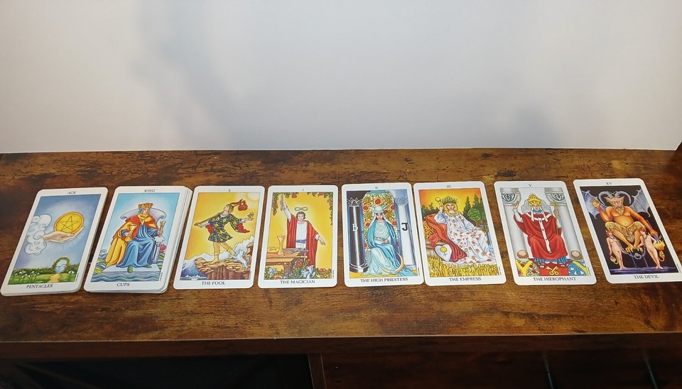 Radiant Rider-Waite Tarot Cards 78 Card Set & Instructions 2003 Pamela ...
