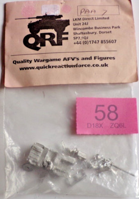 R#58 QRF 15mm white metal JEEP WITH RECOILESS RIFLE | eBay