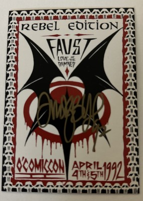 SIGNED Tim Vigil Faust Rebel Edition Love of the Damned Hologram Promo ...