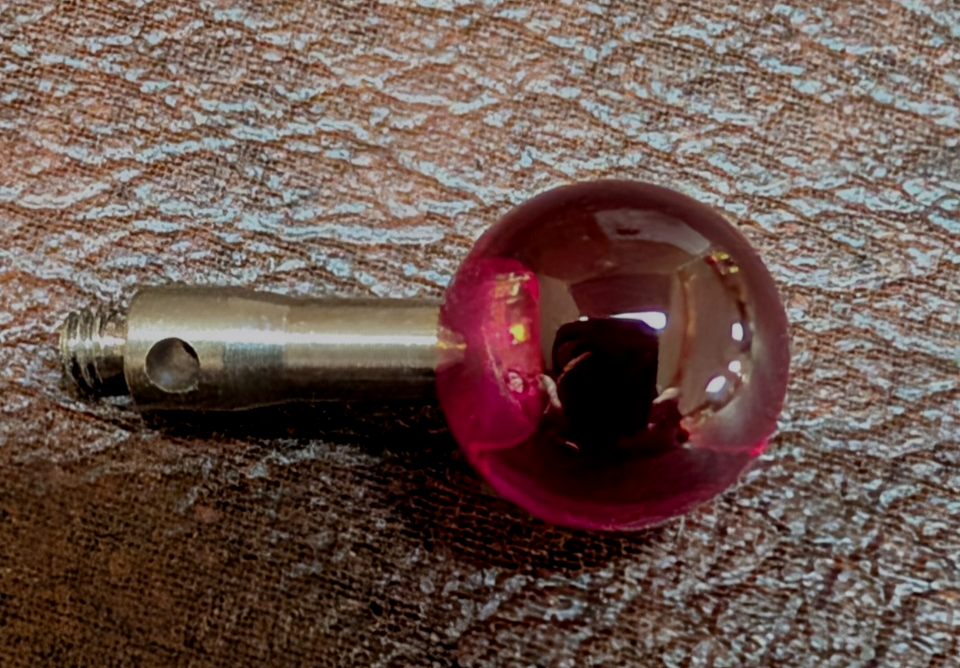 Renishaw A-5000-4158 Ruby Ball Stylus Steel Stem 8mm Ball, 2mm Thread ...