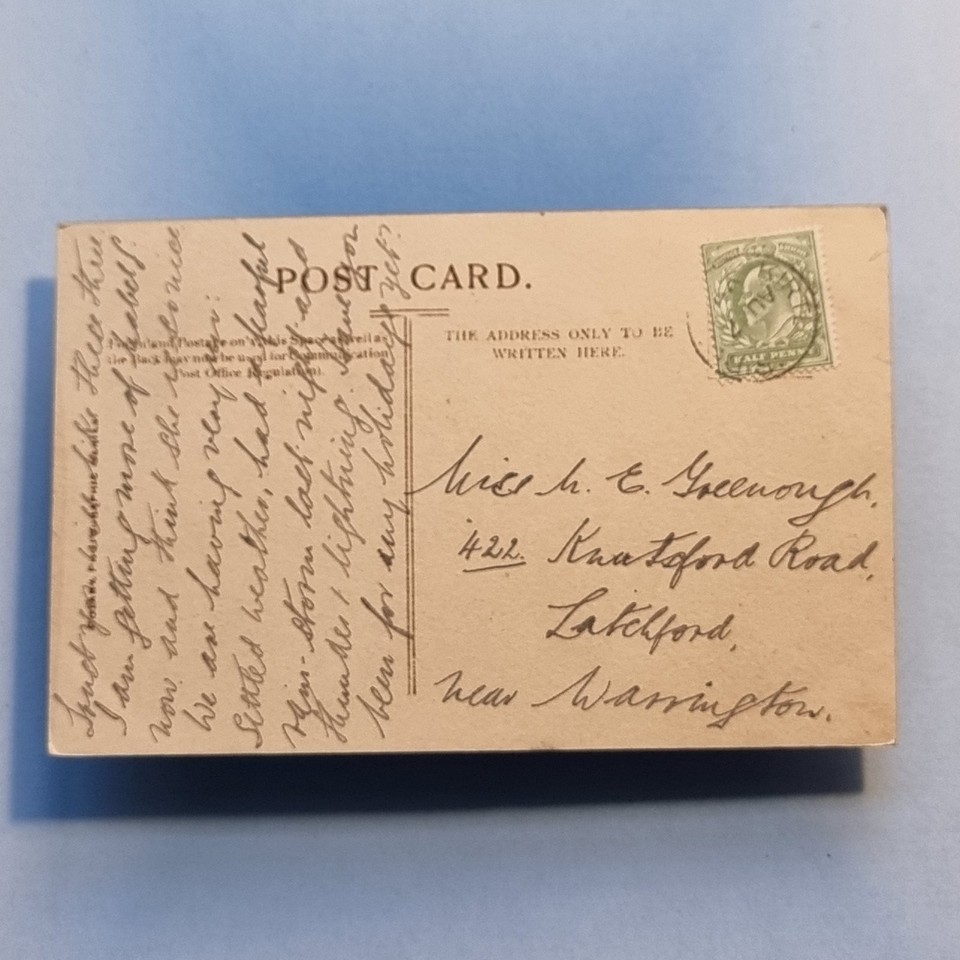 Edwardian Actress Postcard 1906 Real Photo Miss Delia Mason Red Hand ...