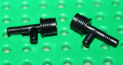 2 x Lego Black Minifig Utensil Space Gun / Torch 3959 set 6244 6941 ...