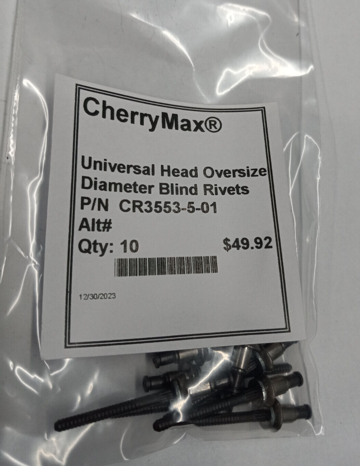 CherryMax® CR3553-5-01 Universal Head Oversize Diameter Blind Rivet ...