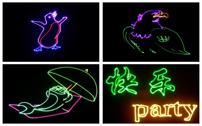 1.5W ILDA SD card RGB 3D laser effect animation pattern laser stage ...