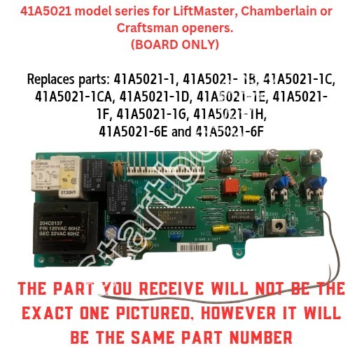 Chamberlain Circuit Board 41A5021-1C 41A5021-1D 41A5021-1E 41A5021-1F ...