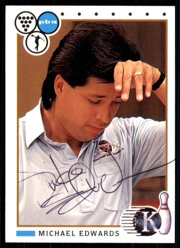 1990 PBA Kingpins Michael Edwards IP Signed Auto #78 | eBay