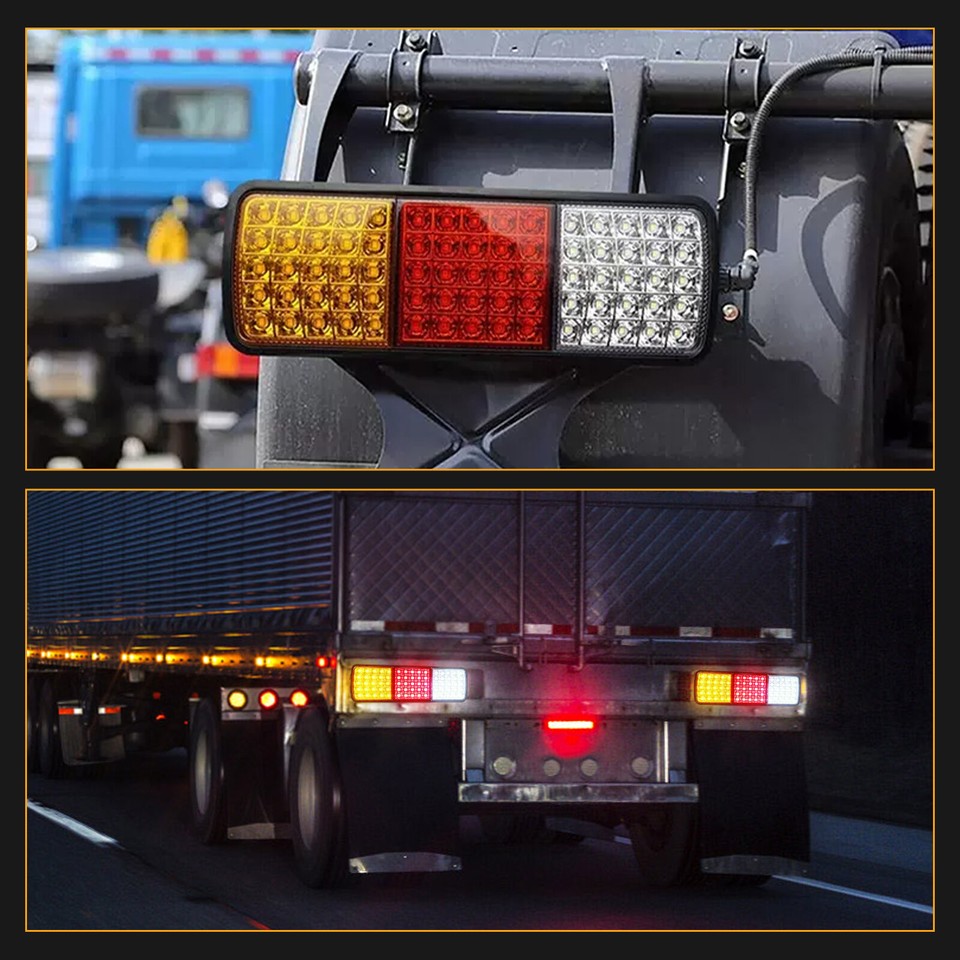 2Pcs 75LED Rear Tail Light Bar Turn Signal Brake Reverse Lamp For Truck ...