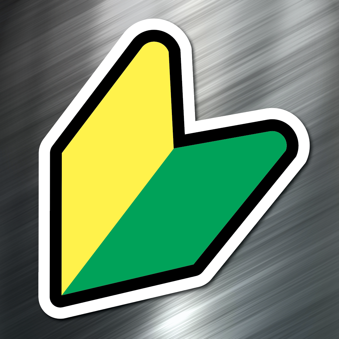 (1) JDM Leaf car Sticker Auto Race Drift JDM Decal Boost Tuner Wakaba ...