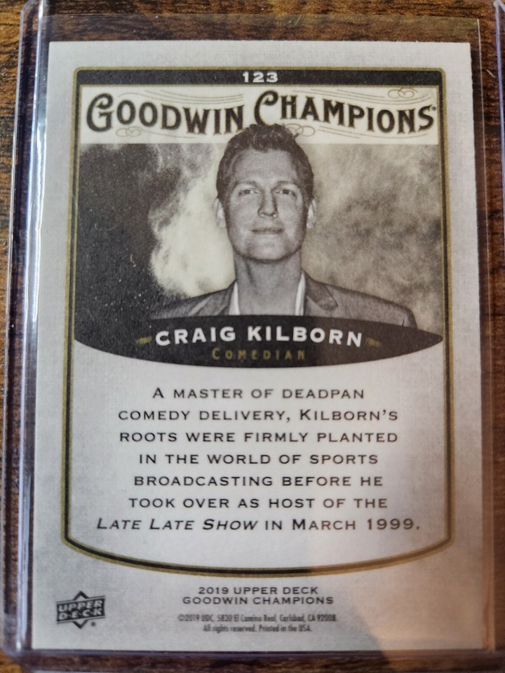 2019 Upper Deck Goodwin Champions Craig Kilborn Splash of Color #123 ...