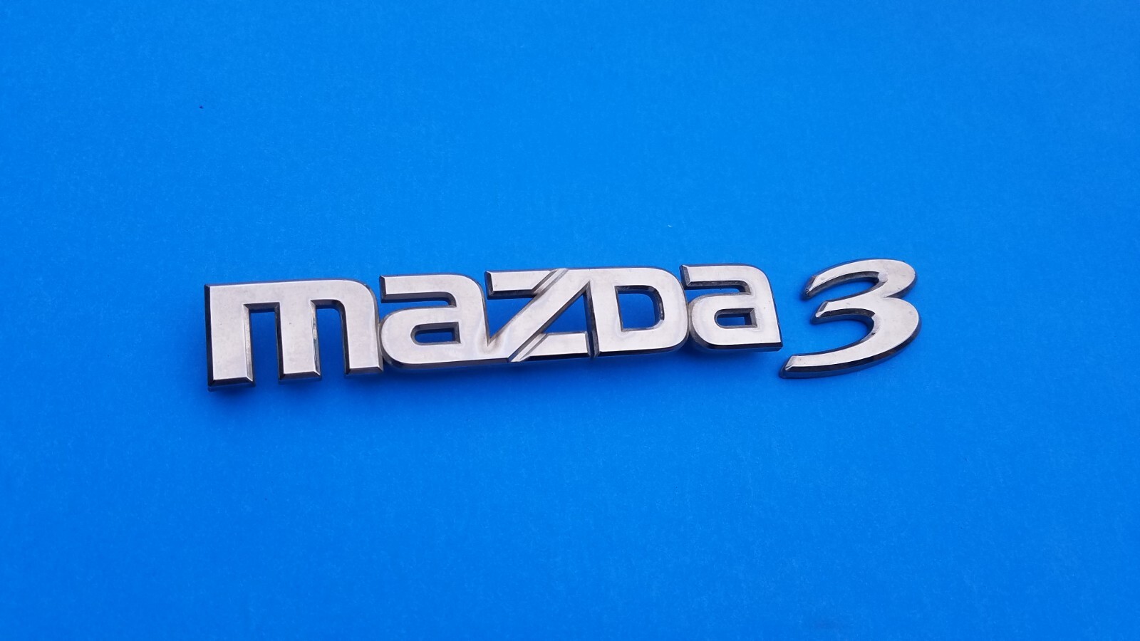 04 05 06 07 08 09 MAZDA 3 MAZDA3 SEDAN REAR CHROME EMBLEM LOGO BADGE ...