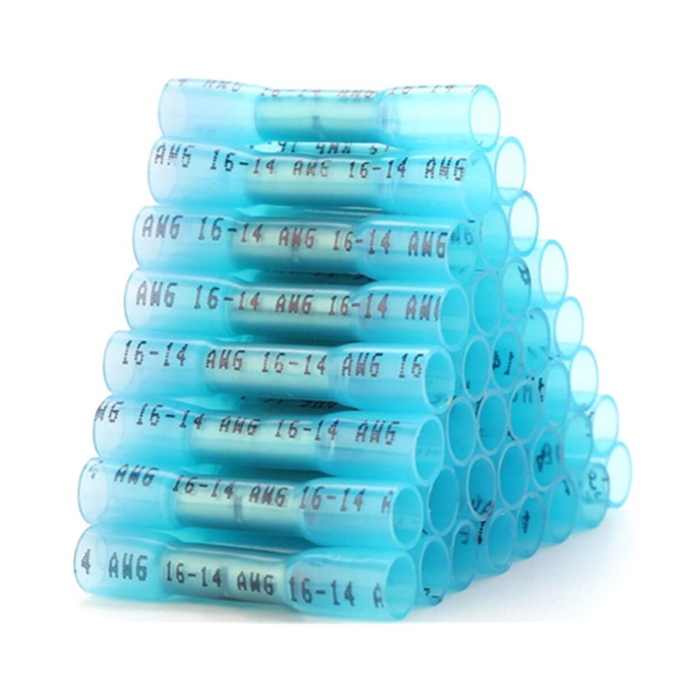 100/500x Car Heat Shrink Wire Connectors Kit Solderless Crimp Butt ...