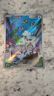 Chatot 181/162 Temporal Forces Illustration Rare Full Art Holo Pokemon ...