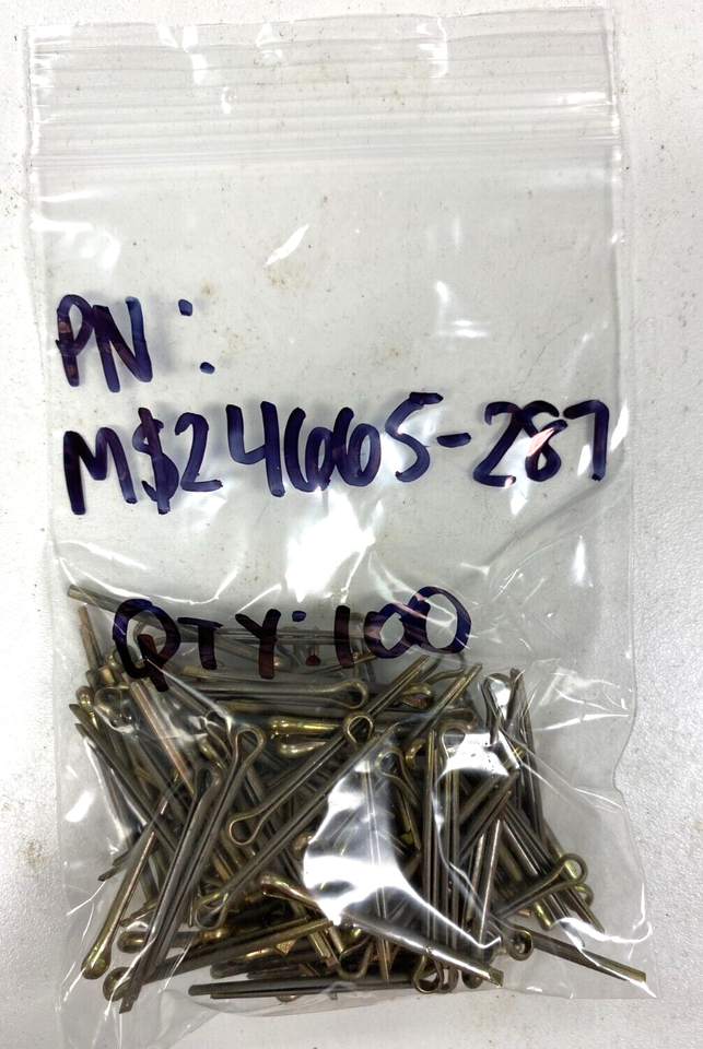Cotter Pin 100 each P/N MS24665-287 New | eBay
